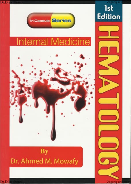 Hematology dr.ahmed mowafy | PDF Hematology dr.ahmed mowafy | PDF