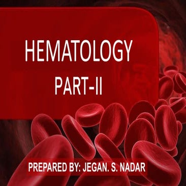 Hematology PART-II | PDF