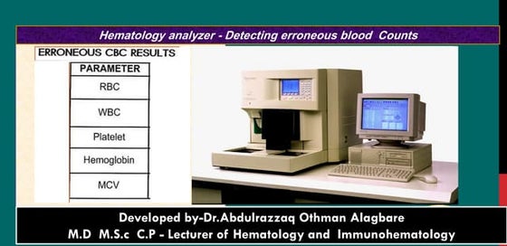 Hematology analyzer RBC-indices importance | PPT