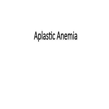 (HEMATOLOGY)_Aplastic_Anemia.pptxeducation | PPTX