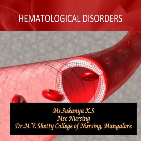 Hematology PPT- anemia, thalasemia, sickle cell anemia | PPT
