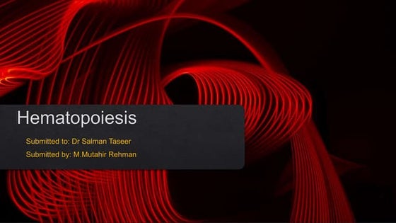 production of cultured red blood cells from stem cells | PPT