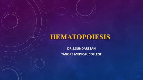 01. Hematopoiesis | PDF