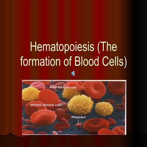 Hematopoiesis 2016 Formation of Blood Cells.ppt