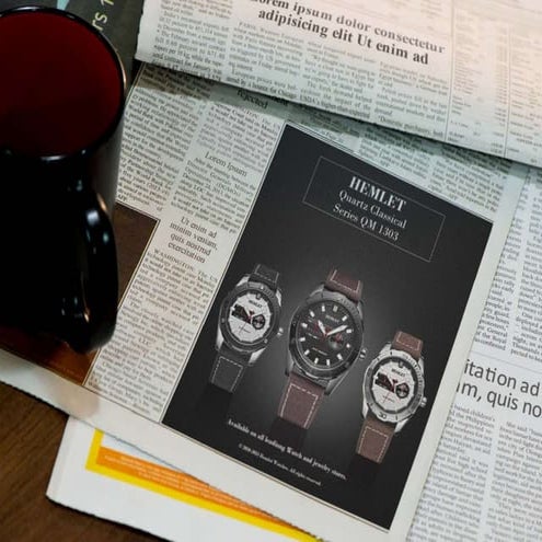Hemlet watches full page advertisement | PPTX