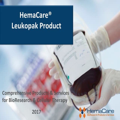 HemaCare社 製品情報：leukopak | PPT