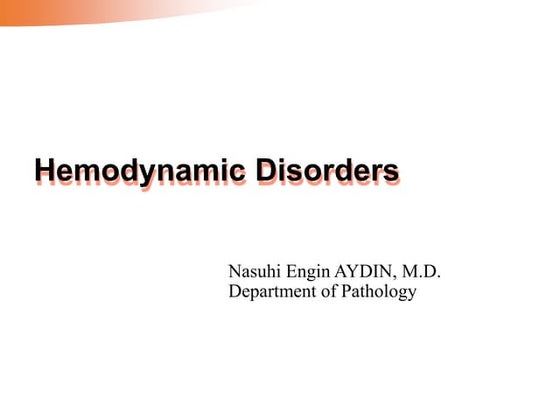 Hemodynamic disorders.pdf | Blood Disorders | Diseases and Conditions