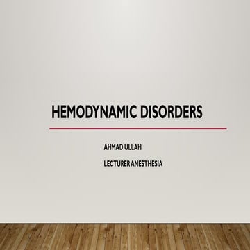 Hemodynamic disorders for Pathology Students | PPTX