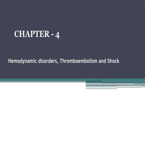 Hemodynamic Disorders | PPTX