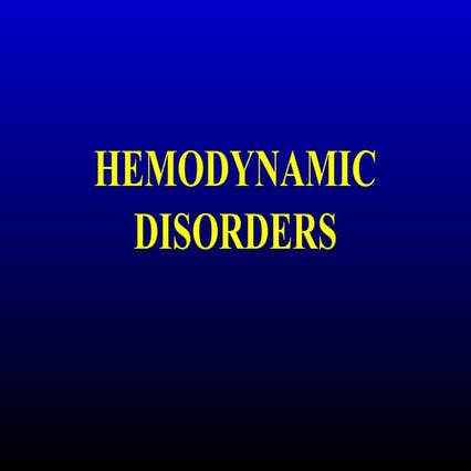Hemodynamic disorders med- 2011, final ii | PPT