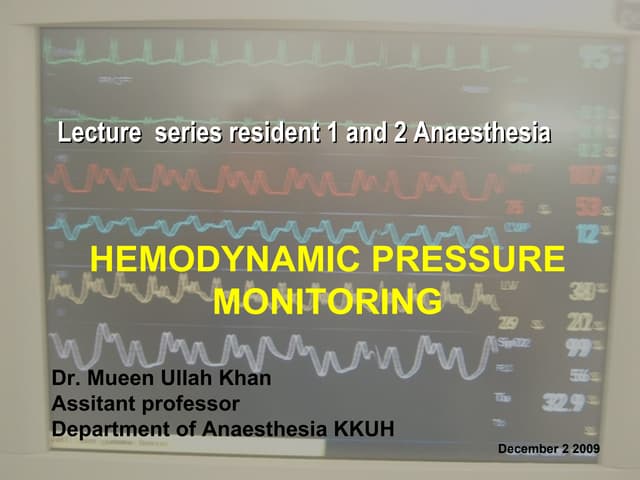 hemodynamic in cath lab: aortic stenosis and hocm | PPTX