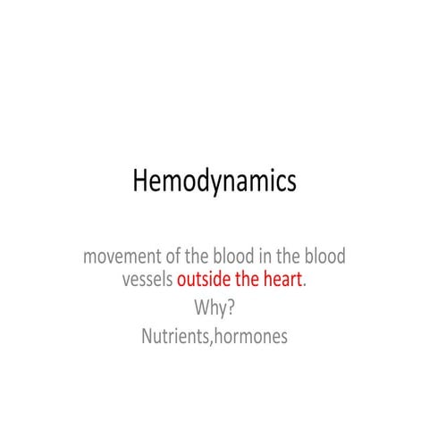 Hemodynamics | PPTX