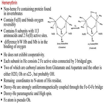 Hemoerythrine and Hemocyanin.pptx