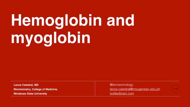 Myoglobin | PPTX