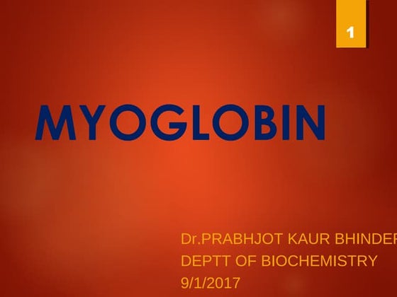 Myoglobin | PPTX