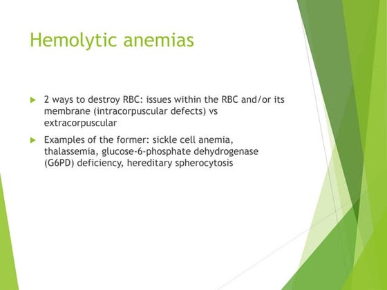 RBC - Anemia.pptx RBC, Anemia, Hemolysis - Extravascular hemolysis ...