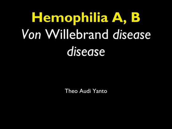 Von willebrand disease | PPTX | Pregnancy | Reproductive Health