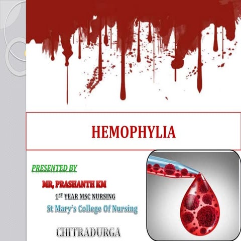 hemophilia P P T.pptx presentation...... | PPTX