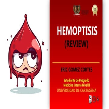 REVISION HEMOPTISIS EN EL PACIENTE ADULTO, ENFOQUE Y MANEJO | PDF
