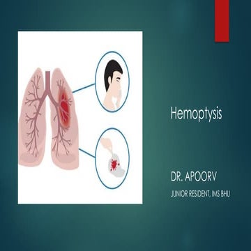 Hemoptysis clinical features signs symptoms and management | PPTX