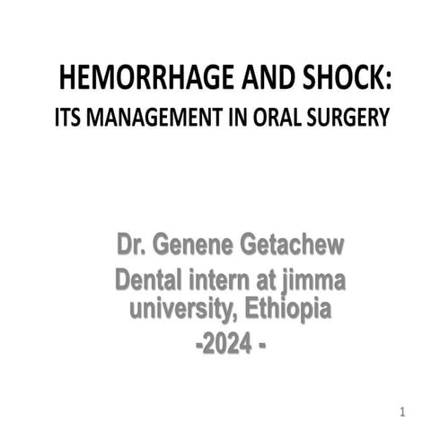 hemorrhage and shock in maxillofacial surgery.pptx