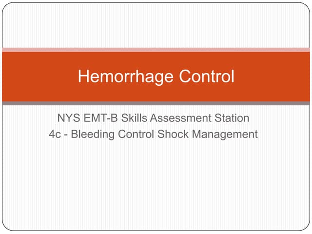 Bleeding Control Emt