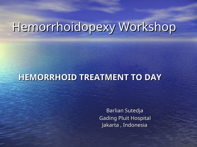 Haemorrhoids | PPTX