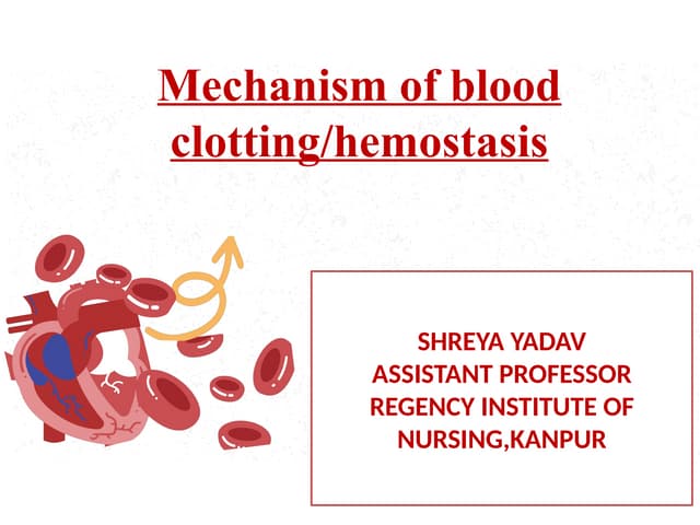 Mechanism of Blood Coagulation | PPTX