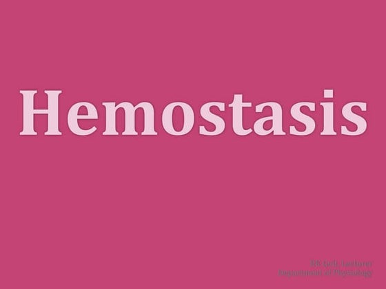 Mechanism of Blood Coagulation | PPT