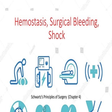Hemostasis, bleeding, Shock.pptx | Blood Disorders | Diseases and ...