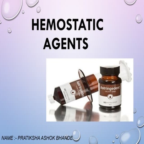 Hemostatic agents in the oral surgery.pptx