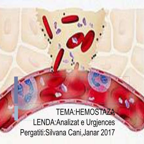 Hemostaza primare dhe sekondare | PPTX