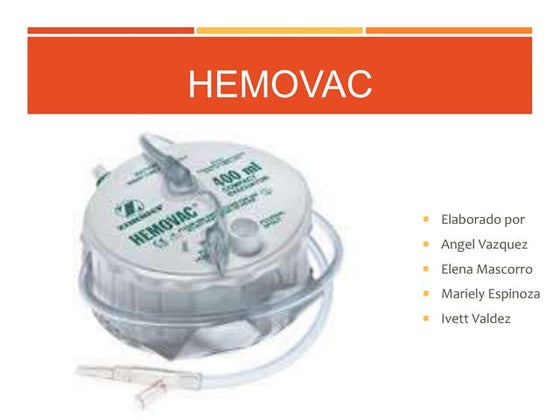 Hemovac, Jackson-Pratt & Vascular graft. | PPTX | Heart and ...