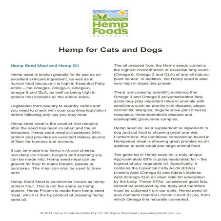 Hemp dogs | PDF