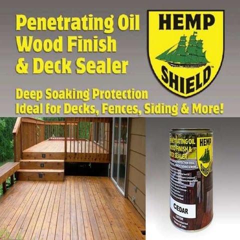 Hemp Shield Wood Finish and Deck Sealer | PPT