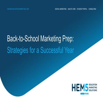 Back-to-School Marketing Prep Strategies for a Successful Year | PPT