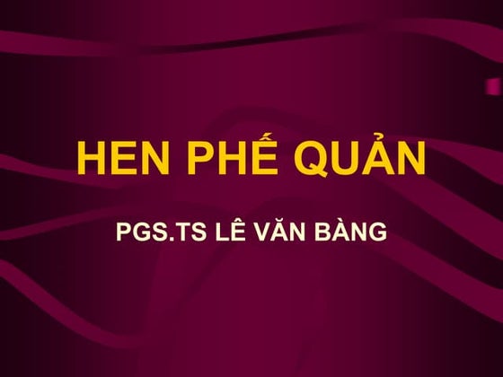 HEN PHẾ QUẢN | PDF
