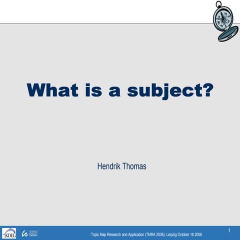 What is a subject? | PPT