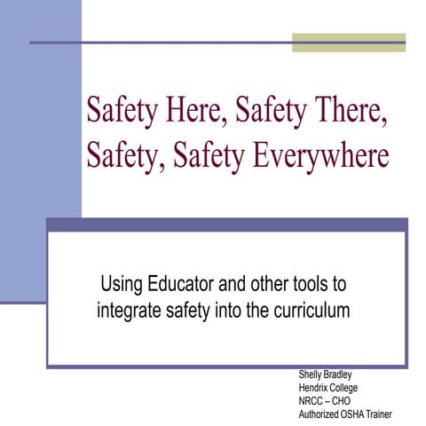 Hendrix College Undergraduate Lab Safety | PPTX