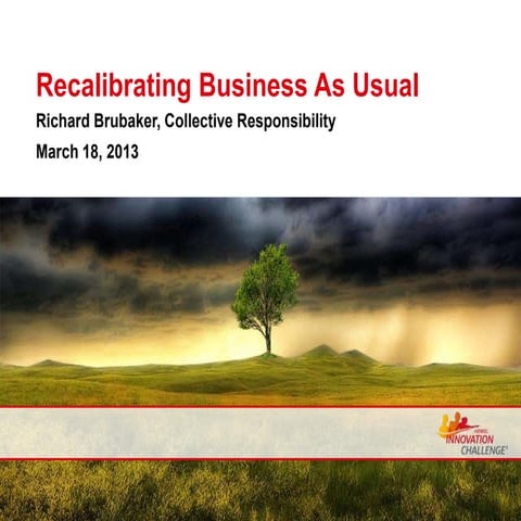 Recalibrating Business As Usual | PPTX