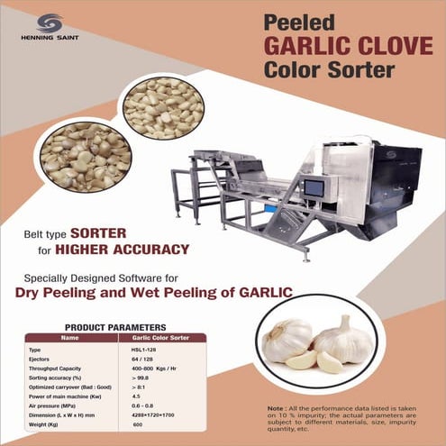 Henning Saint Peeled Garlic Color Sorting Machine Profile.pdf