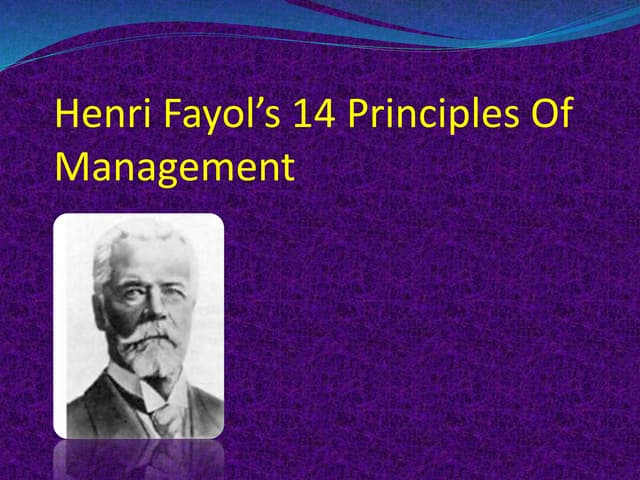 14 principles of management | PPTX | Executive Leadership & Management ...