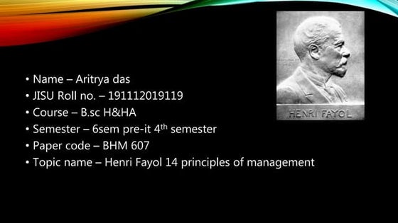Henri fayol’s 14 Principles of Management | PPT