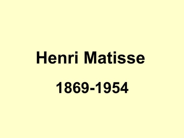 Henri matisse---cut-outs---lesson | PPT
