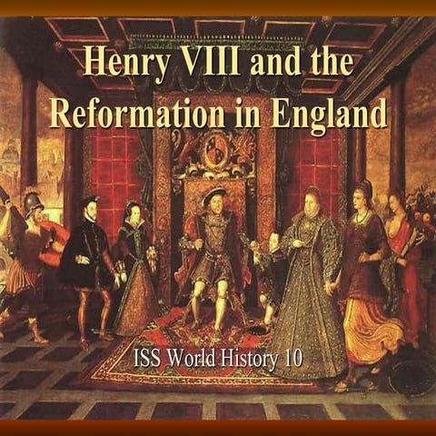 Henry VIII and the Reformation | PPT
