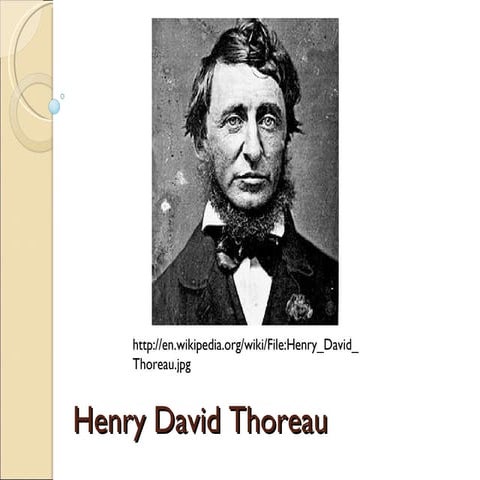 Henry+David+Thoreau | PPT