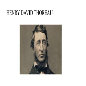 Henry David Thoreau | PPT