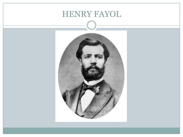 Henry fayols priciple of management- image ppt | PPTX