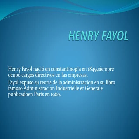 Henry Fayol | PPTX