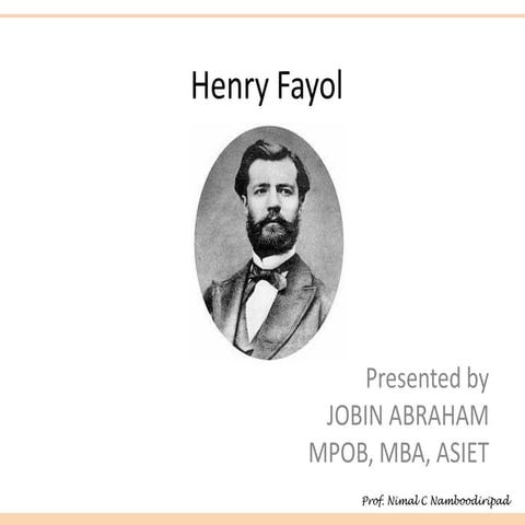Henry Fayol | PDF